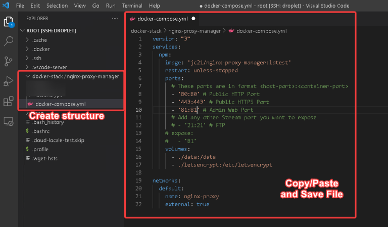 Part 5: How to set up NGINX Proxy Manager using Docker Compose - Anebula